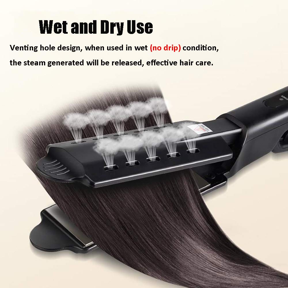 GRAWILLE Ceramic Tourmaline Ionic Flat Iron Hair Straightener, 1 Count