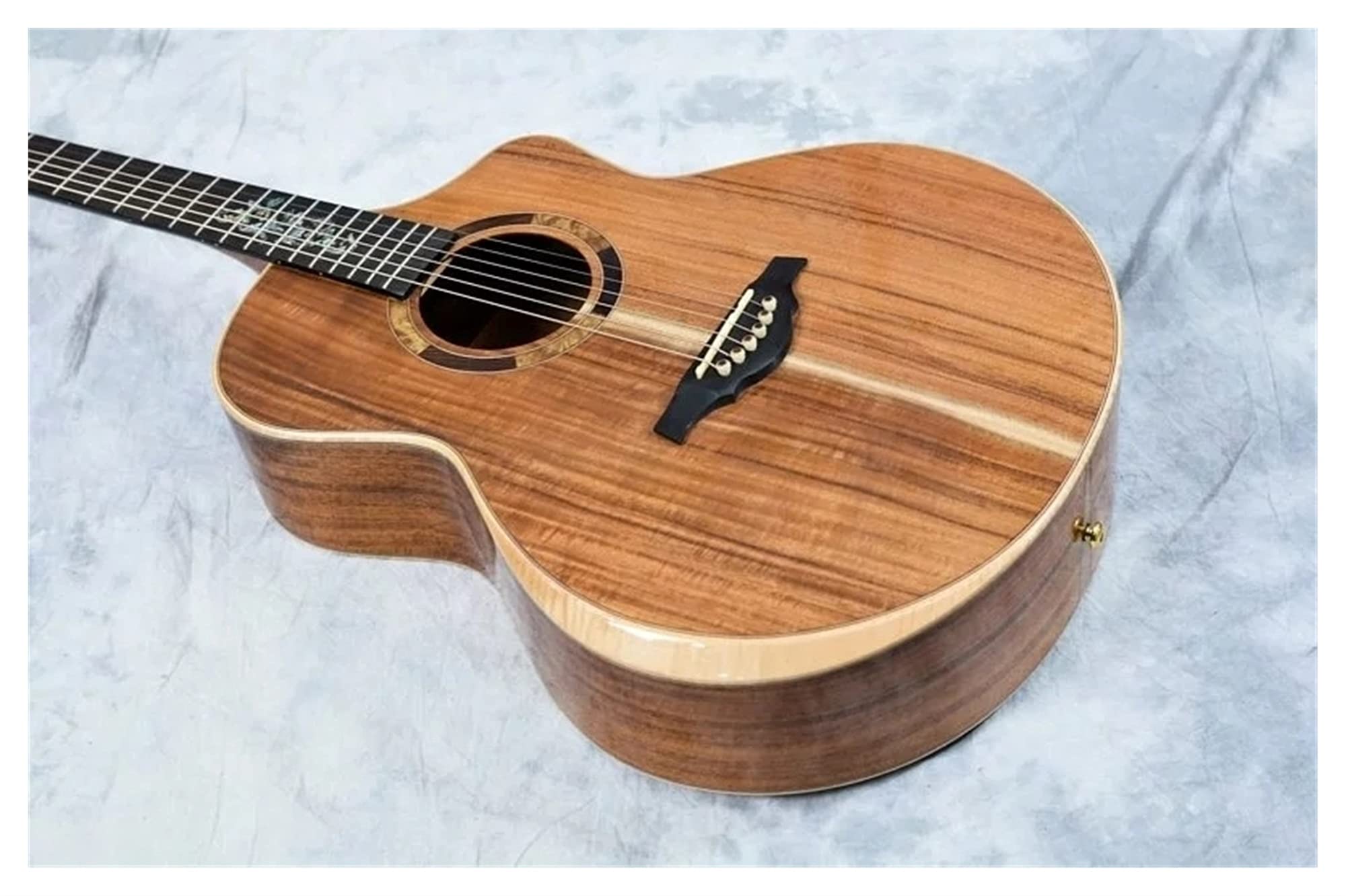 guitar Solid Wood Acoustic Guitar,41 Inch Cutaway All Solid Guitar Acoustic electric guitar CJWSLYT (Size : 41 inches)