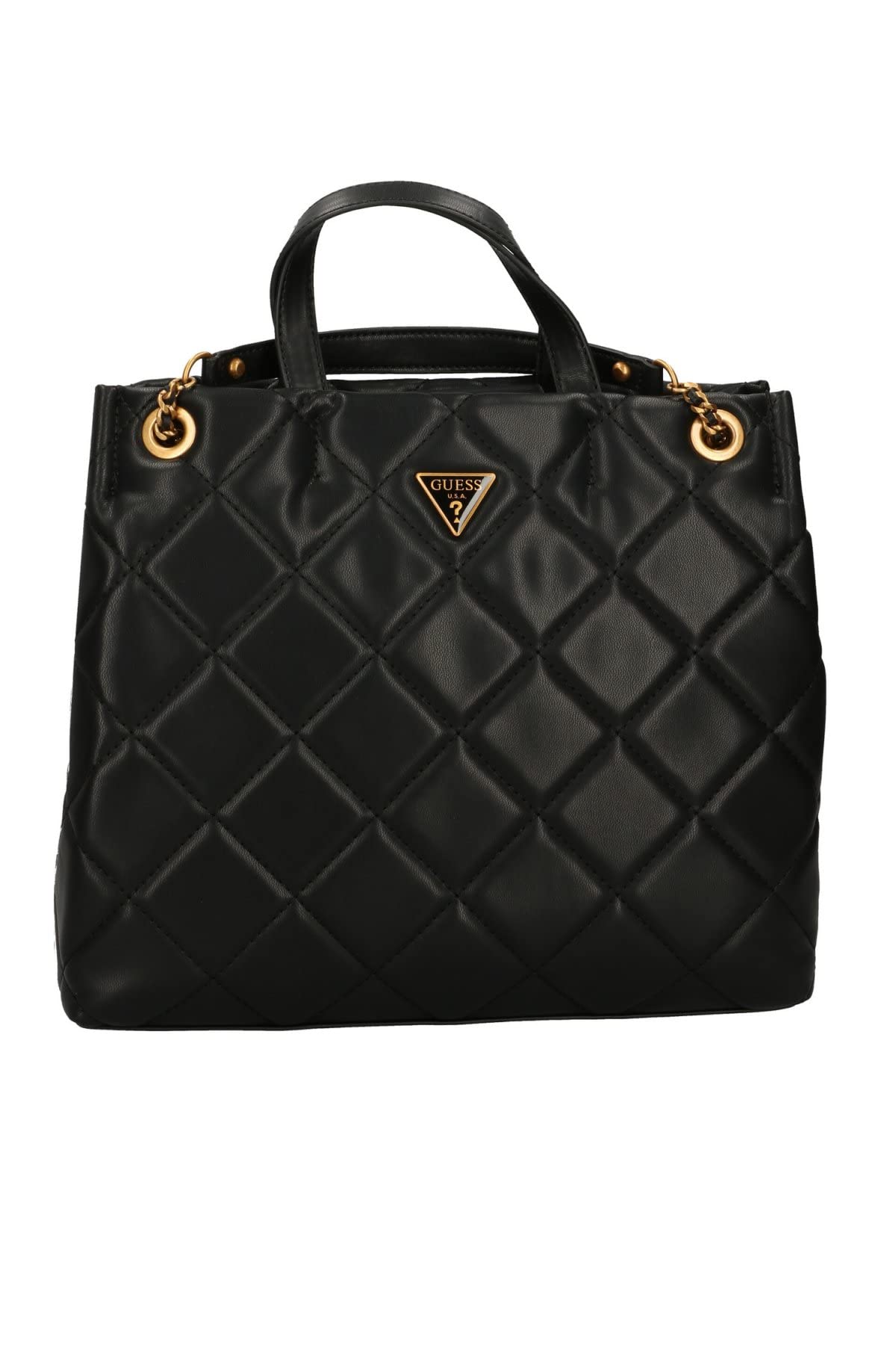 GUESS womens Cessily Girlfriend Shopper, Black, one size US