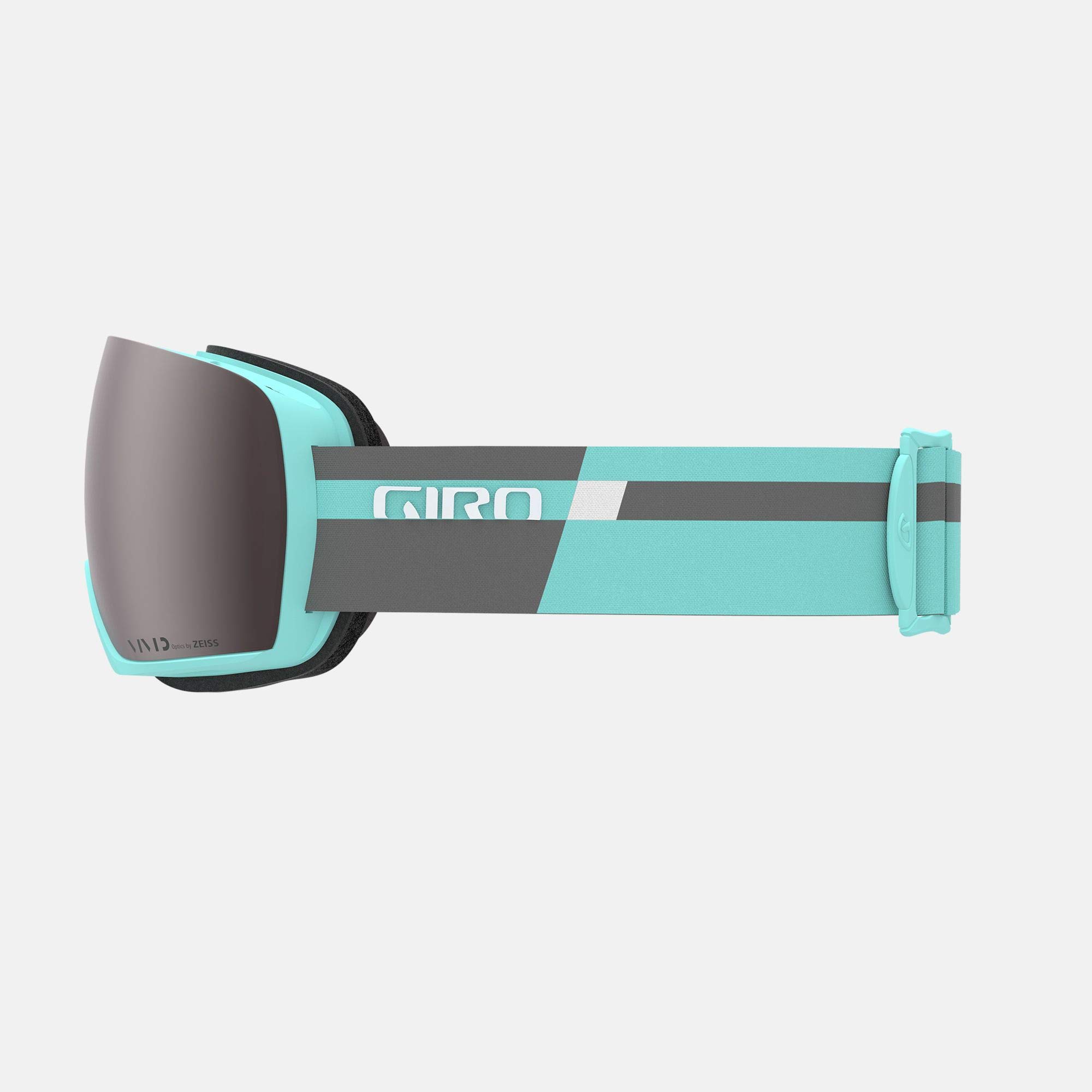 Giro Lusi Ski Goggles - Snowboard Goggles for Women - Cool Breeze Charcoal Podium Strap with Vivid Onyx/Vivid Infrared Lenses