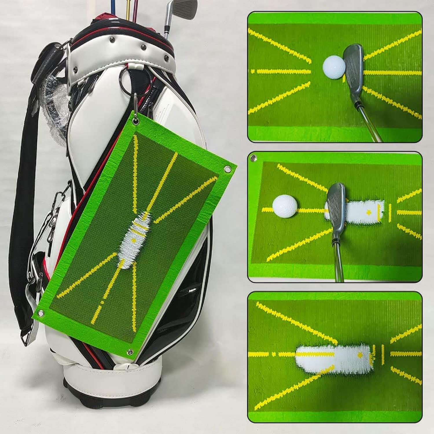 Golf Training Mat for Swing Detection Batting, 2023 Narken Newest Premium Golf Impact Mat, Golf Path Feedback Golf Practice Mats, Indoor/Outdoor Golf Training Aid Equipmen
