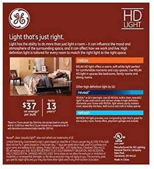 GE Relax 3-Pack 25 W Equivalent Dimmable Soft White B11 LED Light Fixture Light Bulb
