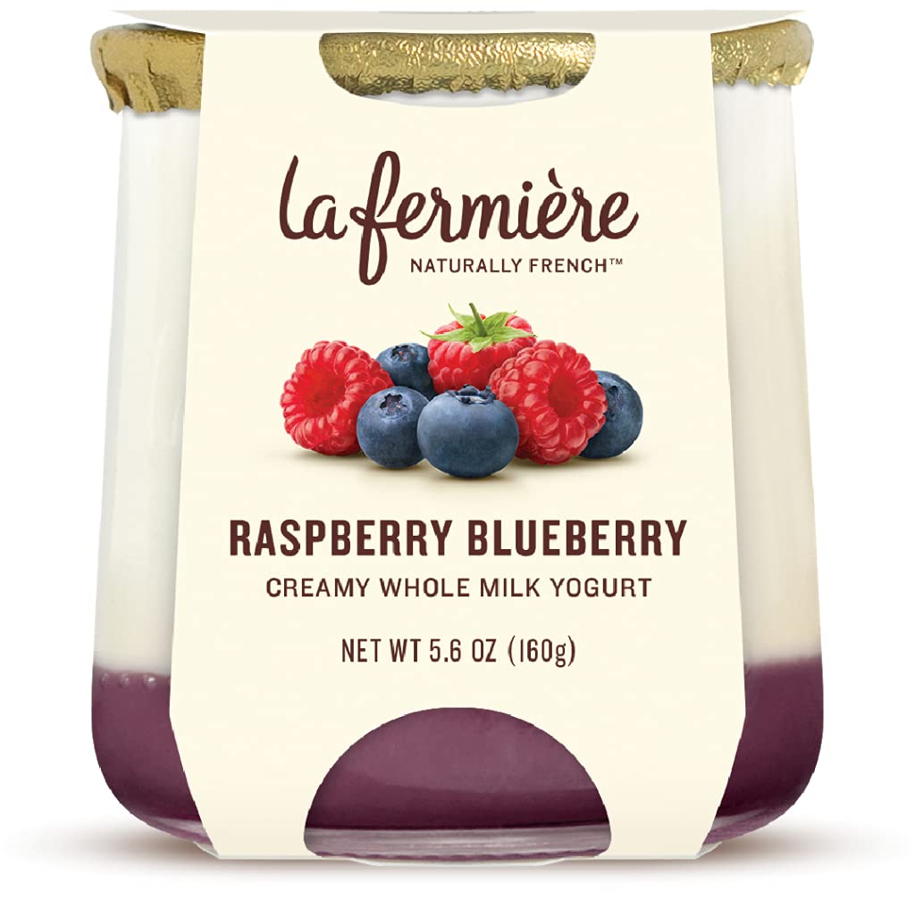 Generic La Fermiere Raspberry Blueberry Yogurt (Pack of 6)