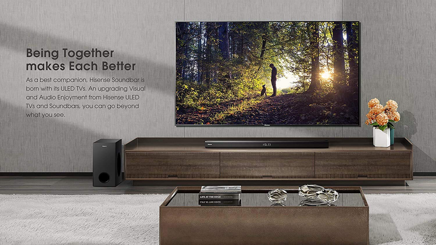 Hisense 85H6570G 85-Inch 4K Ultra HD Android Smart TV with Alexa Compatibility (2020) 2.1 Channel Sound Bar Home Theater System with Wireless Subwoofer and Bluetooth (Model HS218)