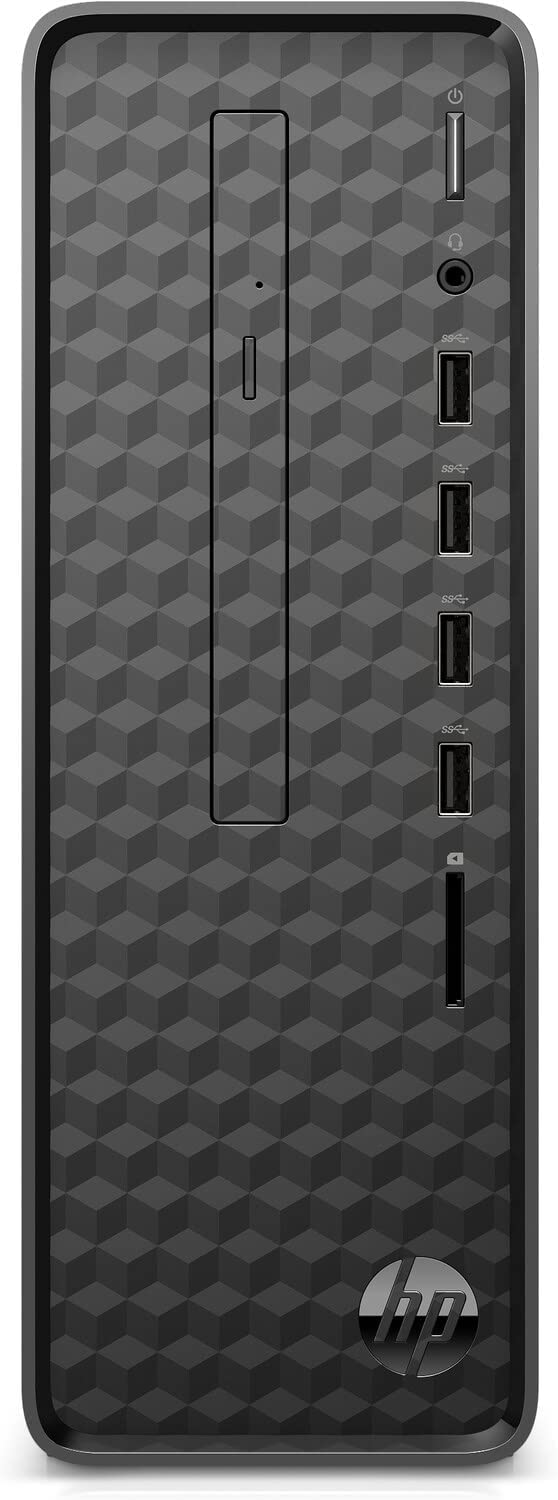 HP Slim Desktop Computer S01, Intel Celeron J4025 2GHz, Intel UHD Graphics 605, 4GB DDR4 RAM, 256GB SSD Storage, Windows 11 Home, Dark Black (Renewed)