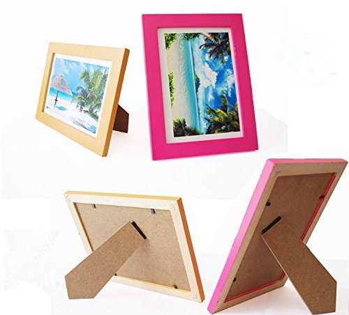 Ieoyoubei 2-Pack Frame Photo Frame Desktop Or Wall Hanging Decoration,Display Size 5x7" Red