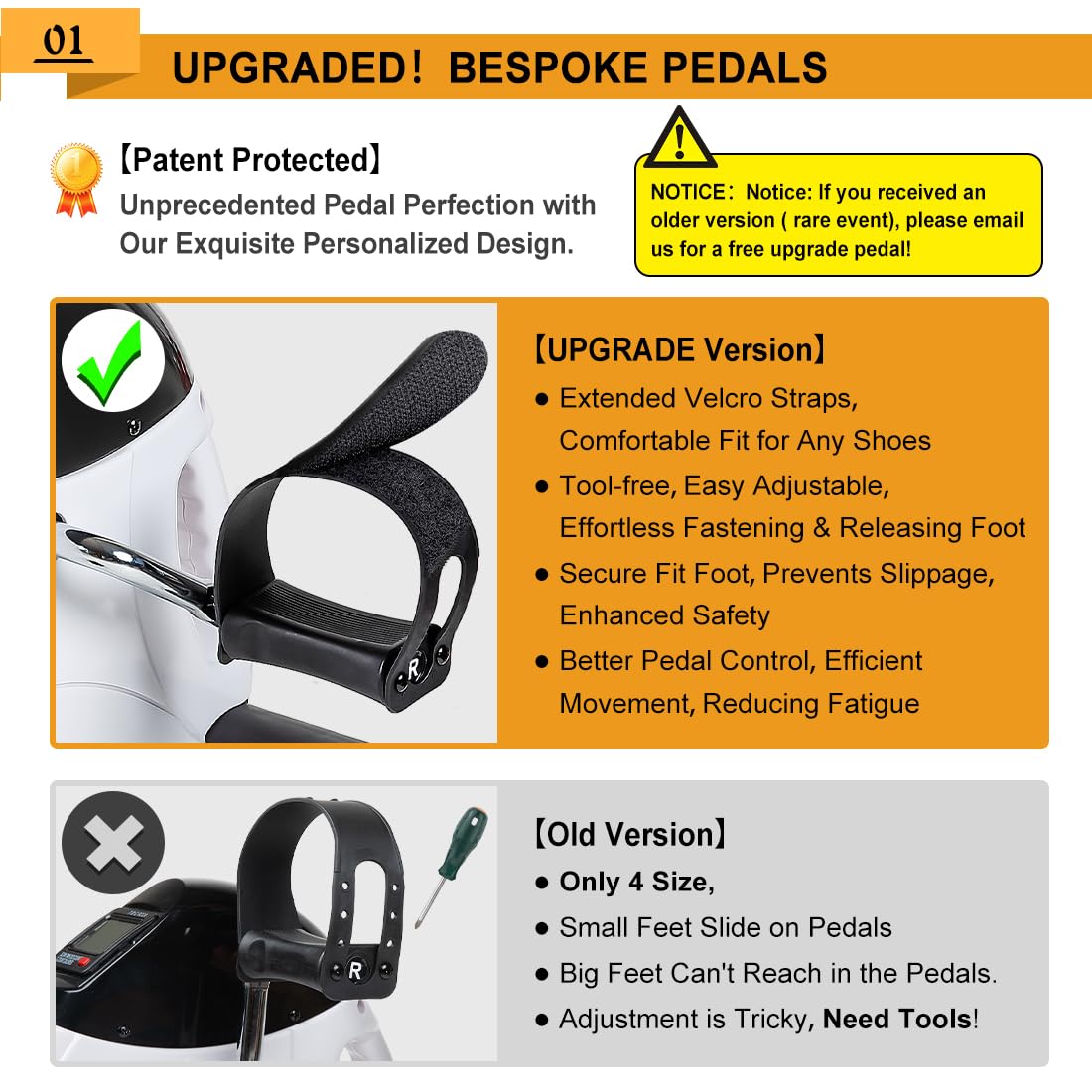 GOREDI Pedal Exerciser Stationary Under Desk Mini Exercise Bike - Peddler Exerciser with LCD Display, Foot Pedal Exerciser for Seniors,Arm/Leg Exercise (Black)
