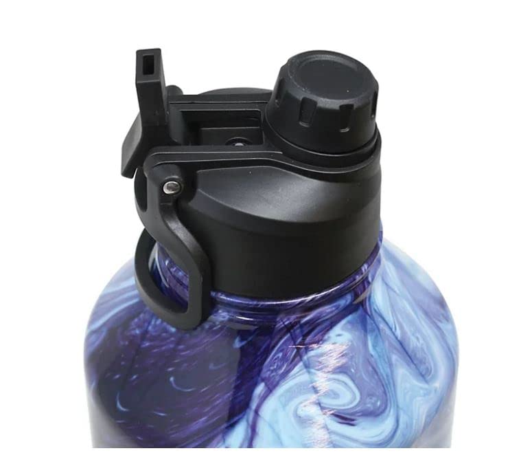 Hydraflow 64-Ounce Double Wall Stainless Steel Growler Bottle with 2-in-1 Lid