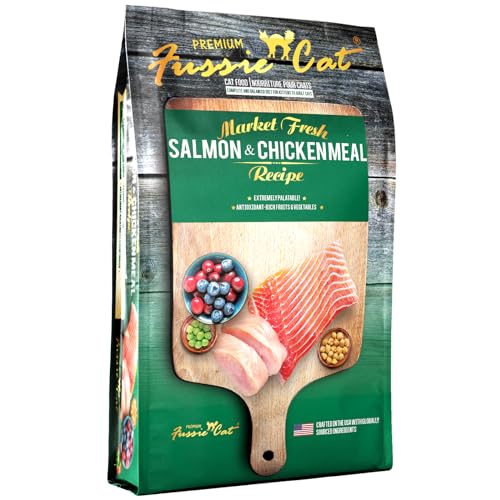 Fussie Cat Market Fresh Salmon & Chicken Meal Formula Grain-Free Dry Cat Food 10lb