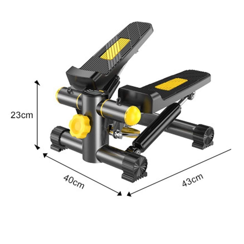 GRETD Mini Stepper,Fitness Stair Stepper - Portable Twist Stair Stepper Adjustable Resistance,Fitness Exercise Machine with Resistance Bands Durable (Color : Without Drawstring)