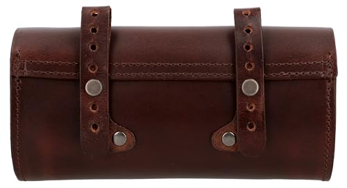 Gusti Bike bags Leather-Raymond P. saddlebag vintage for Brooks saddles theft-proof Brown leather