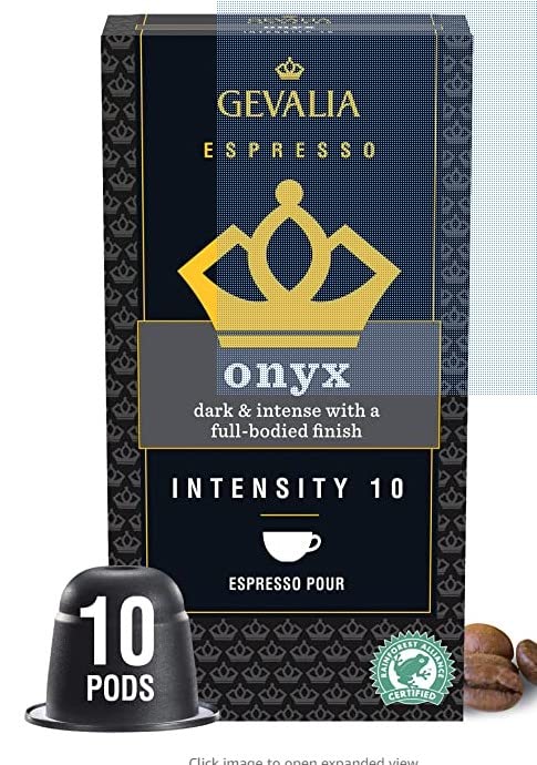 Gevalia Expresso Onyx Premium Coffee Pods for Nespresso® Original Line® Brewer (10 ct Compatible Capsules)