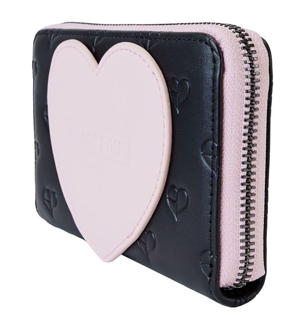 Loungefly Blackpink All Over Print Heart Faux Leather Zip Around Wallet