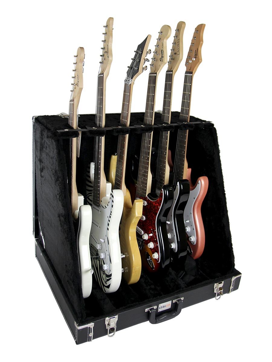 Gearlux Guitar Stand Case for 6 Electric or 3 Acoustic Guitars