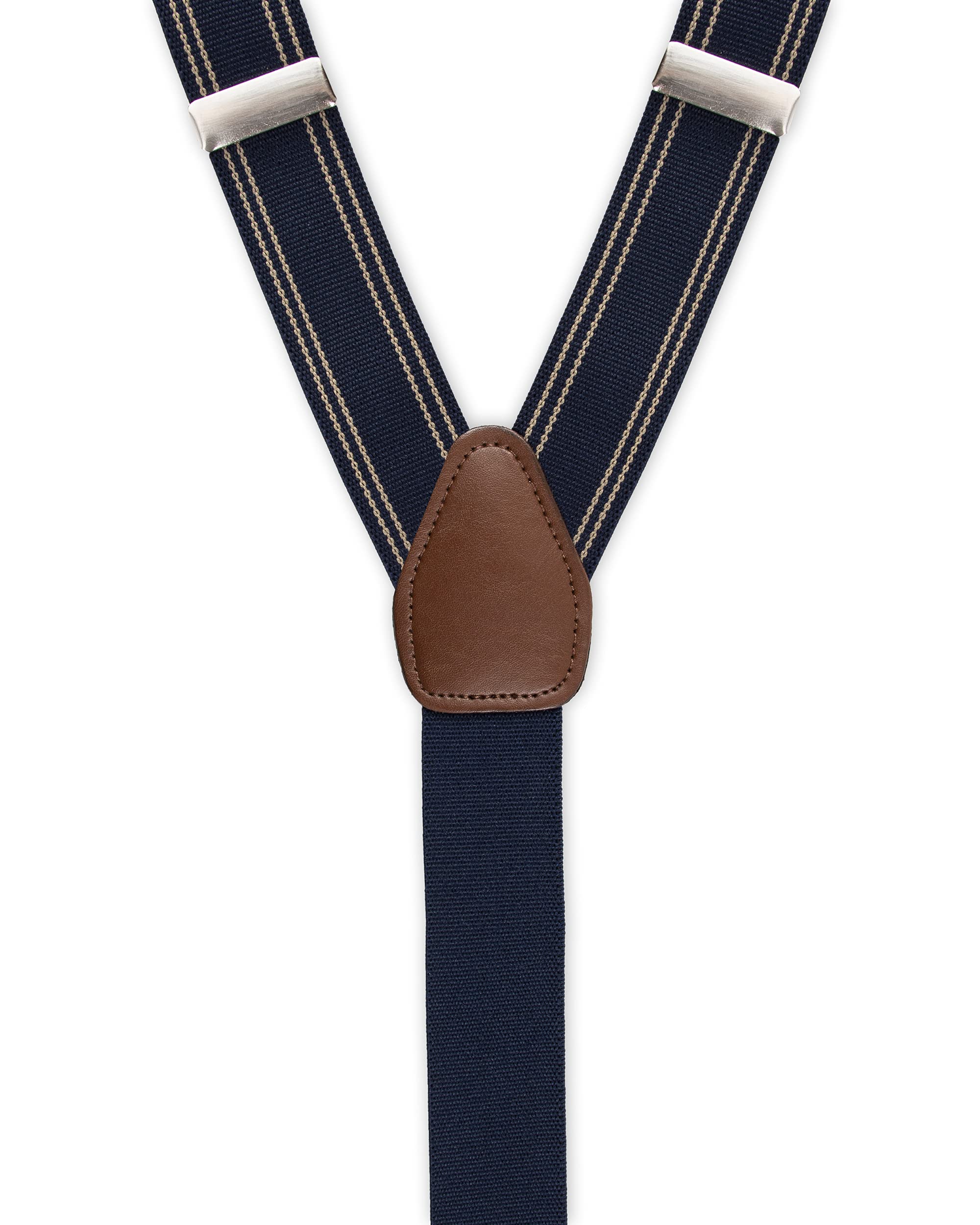 Haggar Men's Y-Back Adjustable Clip Suspender, Black, One Size
