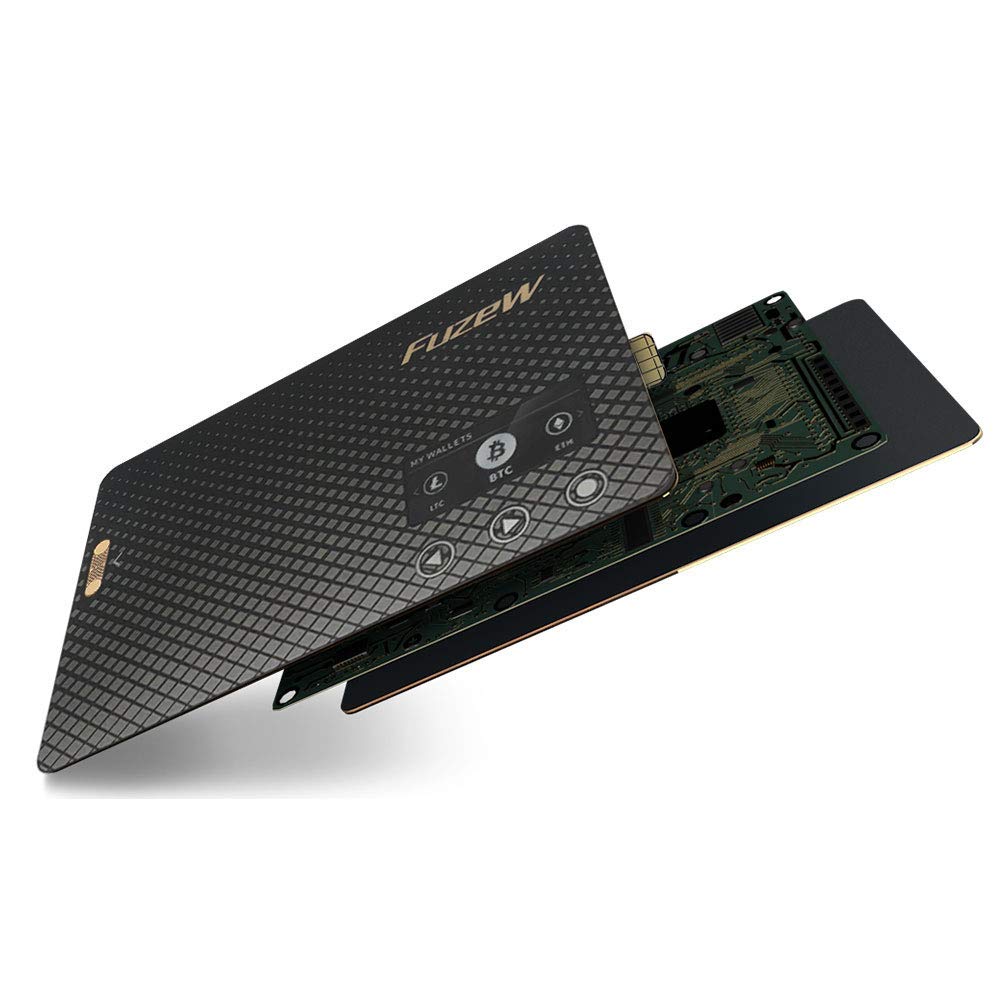 FuzeW , Wireless Bitcoin Hardware Wallet - Supports Multiple Cryptocurrency (Bitcoin, Ethereum, Dash Coin, Litecoin, Ripple, Bitcoin Cash, Doge Coin and More) | FuzeW | NOT A FUZE Card