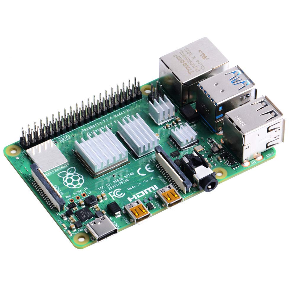 GeeekPi Heatsink for Raspberry Pi 4, 20PCS Pi 4 Aluminum Heatsinks with Thermal Conductive Adhesive Tape for Raspberry Pi 4 Model B (Raspberry Pi Board is Not Included)