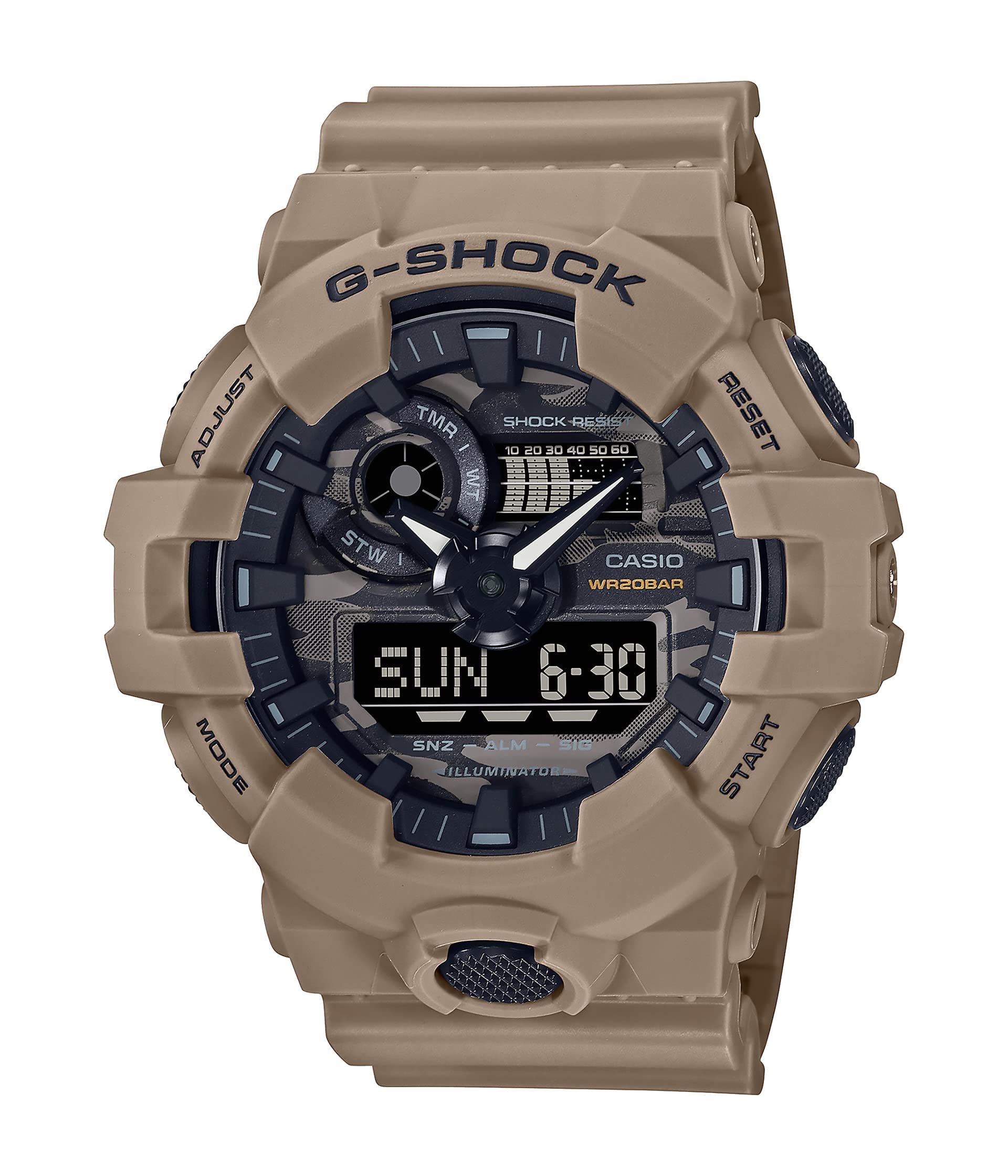 G-Shock GA700CA-5A Dial Camouflage Utility Watch, Camo