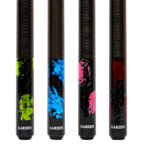GARSEN 4 Pieces Pool Stick Cue Stick 58 inch 18 oz 19 oz 20 oz 21 oz Billiard House Bar Pool Cue