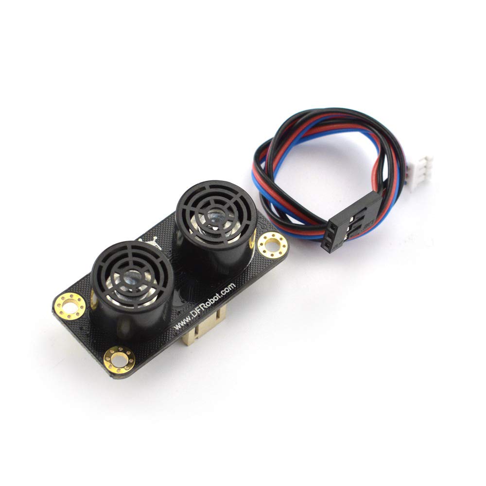 Gravity: URM09 Ultrasonic Sensor for Fast Ranging, Obstacle Avoidance Applications, Temperature Compensation and Analog Output - 2-500cm Measuring Range, Compatible with Arduino and Raspberry Pi