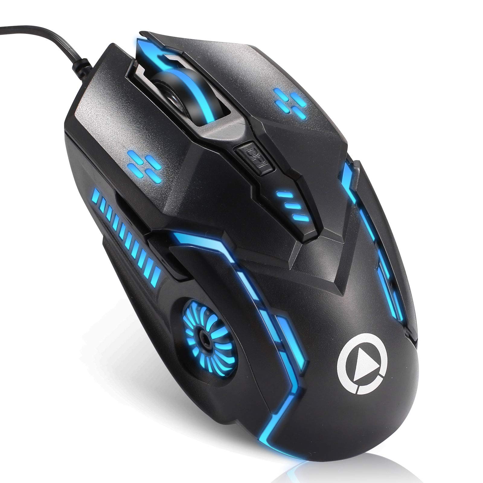 Gaming Mouse Wired, LOMOPH G5 Wired Computer Gaming Mice with 7 RGB Backlight Modes, MacBook, USB PC Mouse for PC, Laptop, Windows 7/8/10/XP, 6 Programmable Buttons, 4 Adjustable DPI, Plug & Play