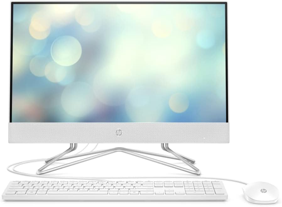 HP 2023 21.5 inch AIO Desktop, Intel Celeron J4025 Processor, Intel UHD Graphics 600, 8 GB RAM, 256 GB SSD, Windows 11 Home, Snow White, Z&O Accessories