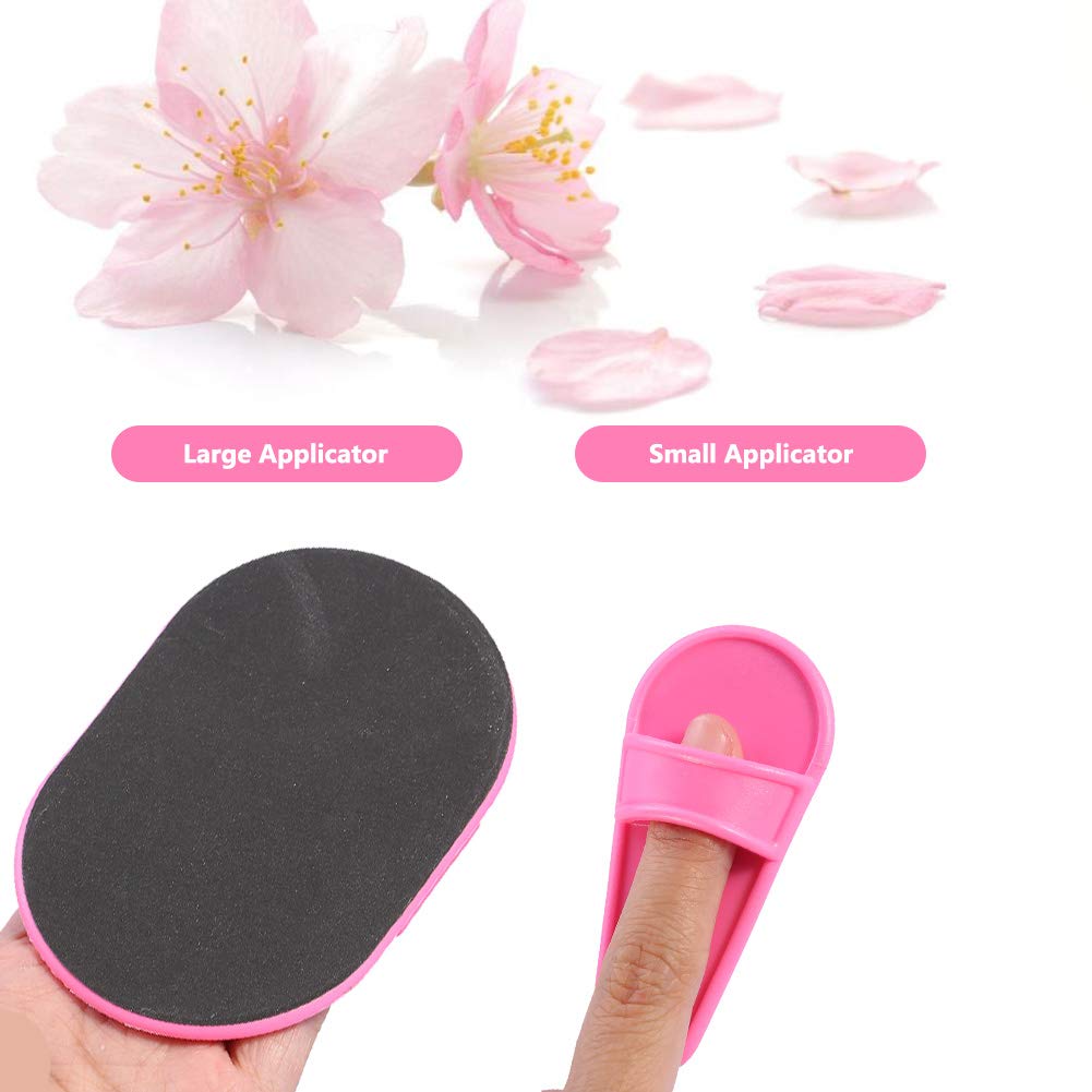 Hair Remover Buffer Pads, Hair Removal Exfoliating Pad Smooth Legs Skin Painless Scrub Depilatory Sanding Tool Set Smooth Away Replacement Pads for Body Physical Hair Removal Tool