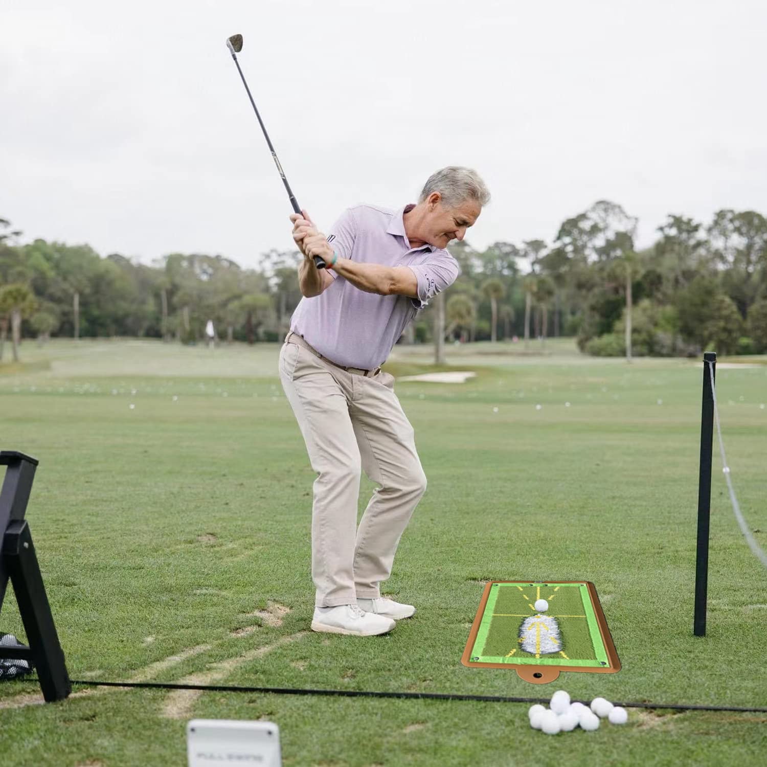 Golf Training Mat for Swing Detection Batting, 2023 Narken Newest Premium Golf Impact Mat, Golf Path Feedback Golf Practice Mats, Indoor/Outdoor Golf Training Aid Equipmen