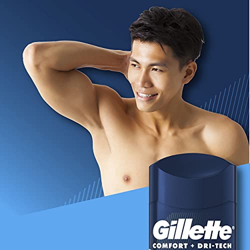 Gillette Antiperspirant Deodorant for Men, Invisible Solid, Clean Rush, 72 Hr. Sweat Protection, 3.4 oz