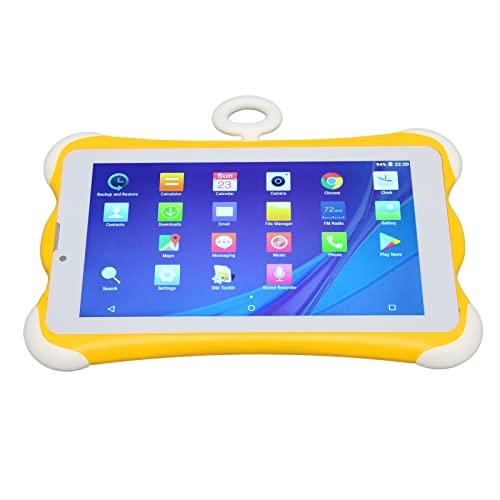 HEEPDD WiFi Kids Tablet, Children Tablet 3GB+32GB Triple Slot MTK6582 CPU Processor 7 Inch for Reading (US Plug)