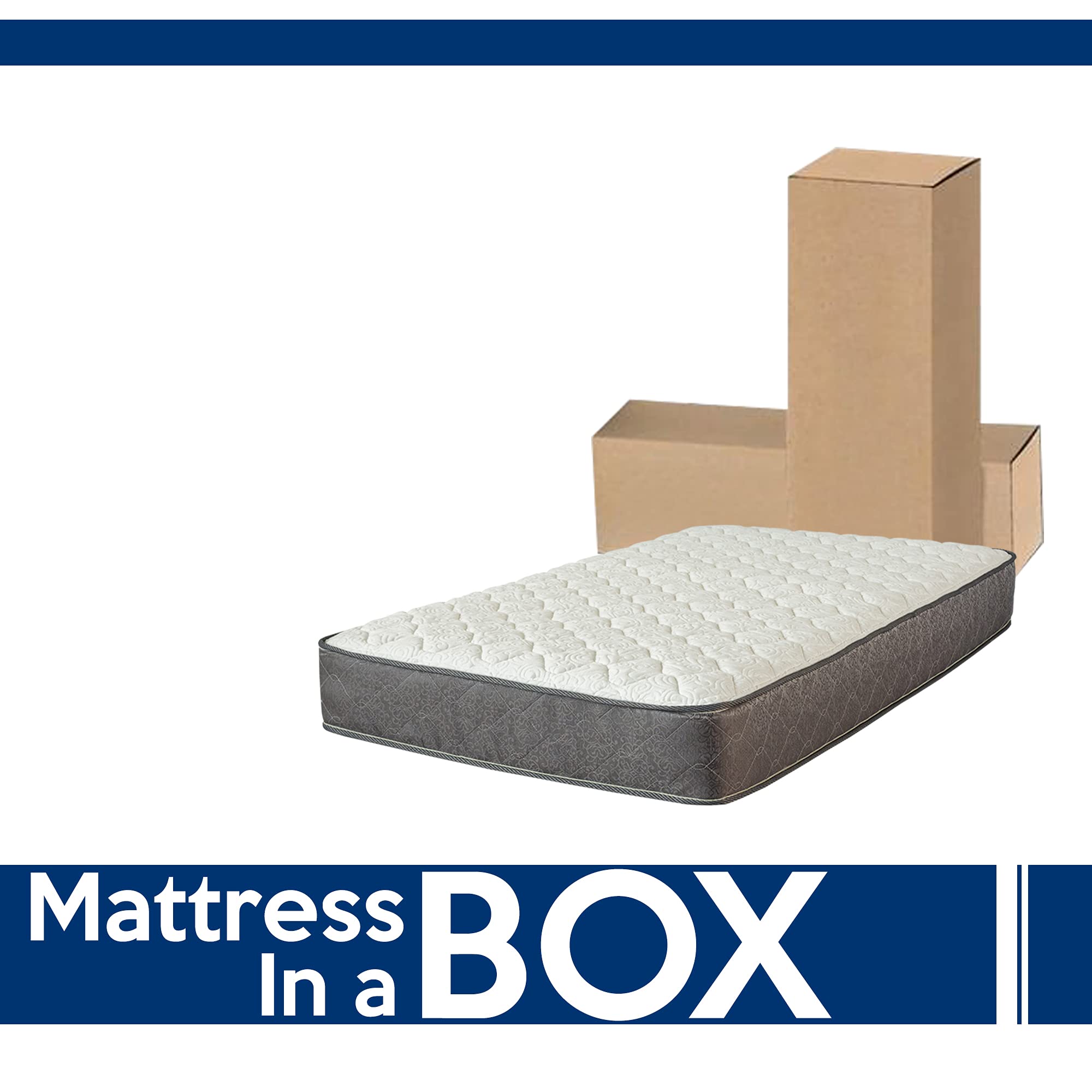 Greaton, 9-Inch Pocketed Coil Rolled Medium Plush Mattress for Adjustable Bed, Queen Size