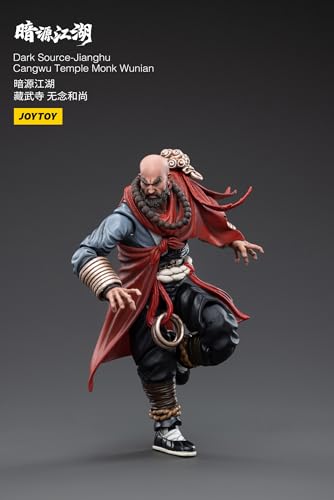 HiPlay JoyToy 1/18 Scale Science-Fiction Action Figures Full Set-Dark Source Battle for The Stars Series- Chinese Ancient Warriors JIANGHU Cangwu Temple Monk Wunian