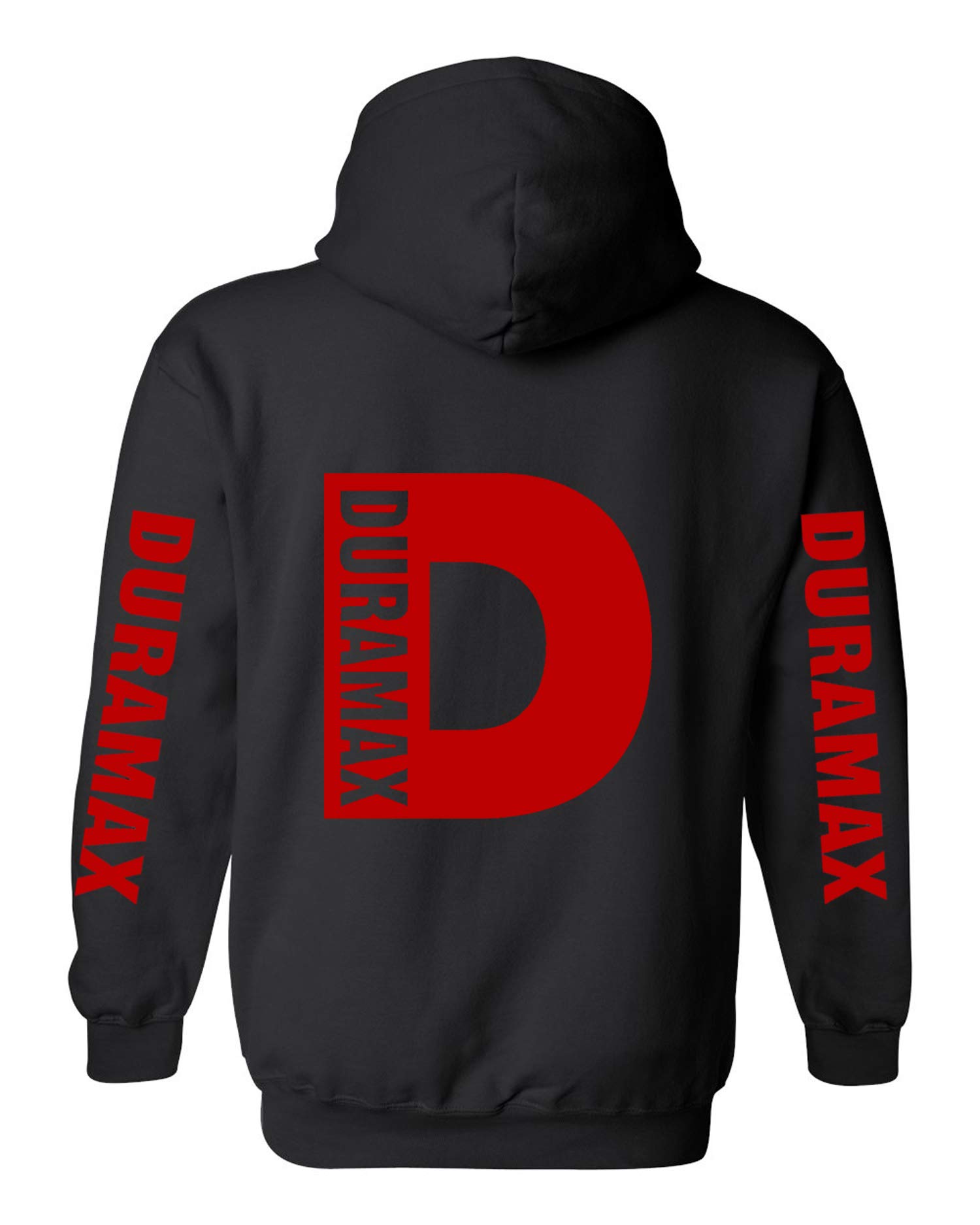 GawxTee Duramax Red Big Design Color Black Hoodie Hooded Sweatshirt (5XL)