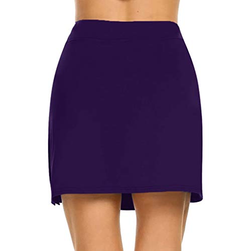 Jean Skirt for Women High Waisted a Line Golf Women's Sport Performance Active Tennis Running Lightweight Purple