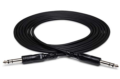 Hosa FSC-385 Footswitch, Guitar-style, Dual-latching & CSS-110 1/4" TRS to 1/4" TRS Balanced Interconnect Cable, 10 Feet