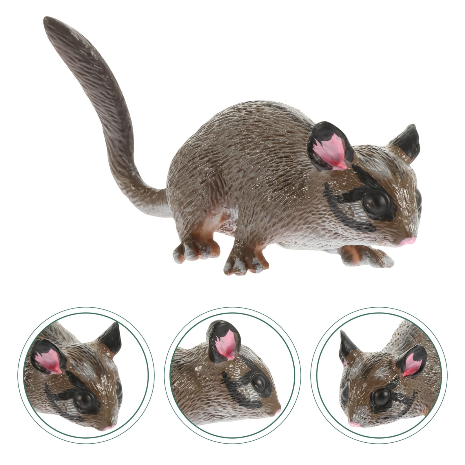 Healifty Rat Plush Sugar Glider Figurine Squirrel Statue Sugar Glider Figure Flying Squirrel Figurine Squirrel Figure Animal Squirrel Tabletop Decor