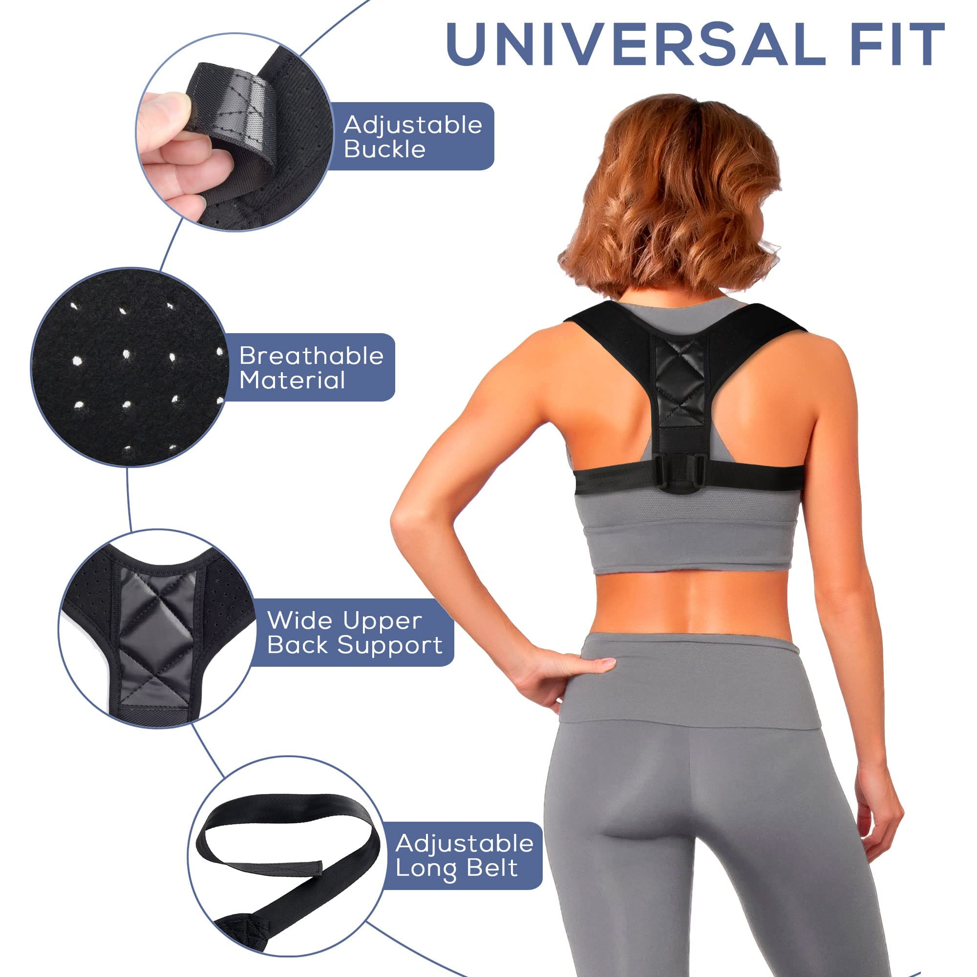 GoJa Back Cracker device With posture corrector for women & Men-Lower Back Stretcher, Back Support belt for women, Set for lower back pain relief with Adjustable Board and Spine Cushion, back