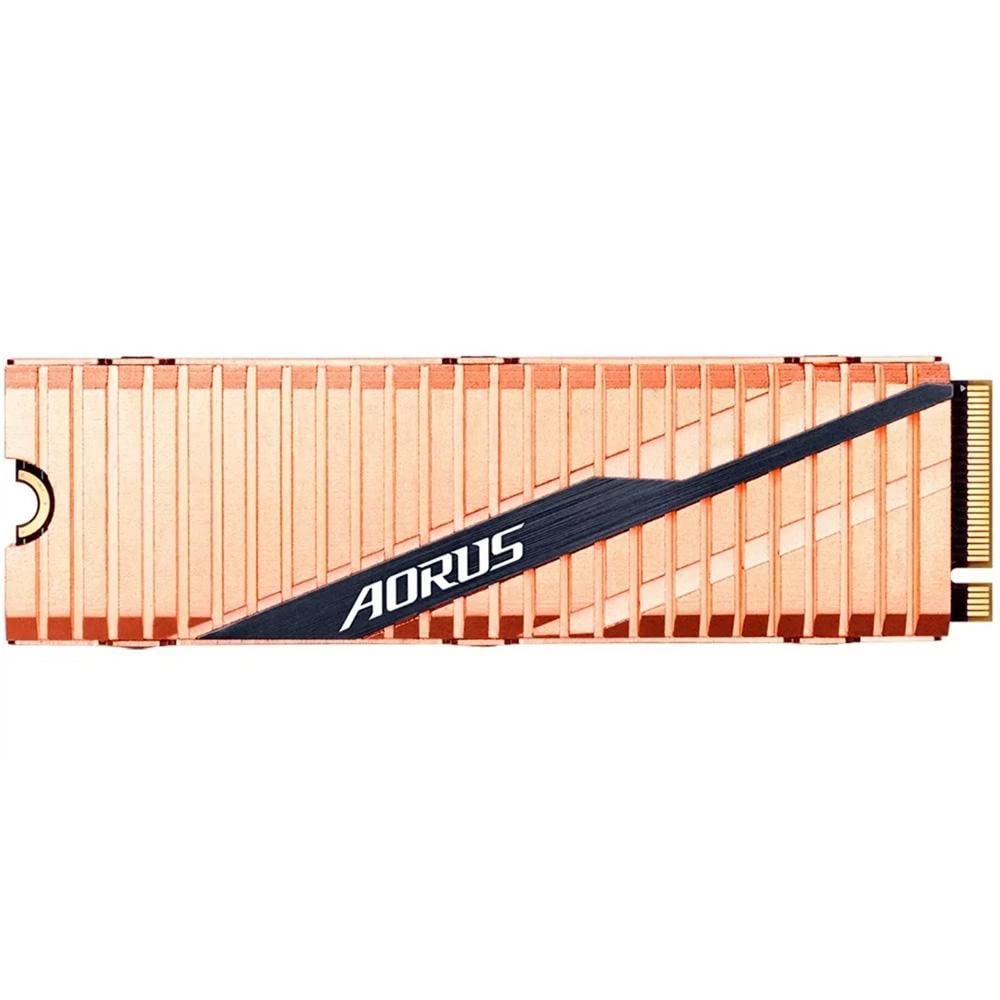 GIGABYTE AORUS NVMe Gen4 M.2 2TB PCI-Express 4.0 Interface High Performance Gaming, Full Body Copper Heat Spreader, Toshiba 3D NAND, DDR Cache Buffer, SSD GP-ASM2NE6200TTTD