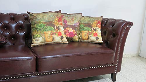 Glarcy Throw Pillow Covers (Home Garden) Couch Pillow Covers 18 x 18 Inch with a Home Garden Design