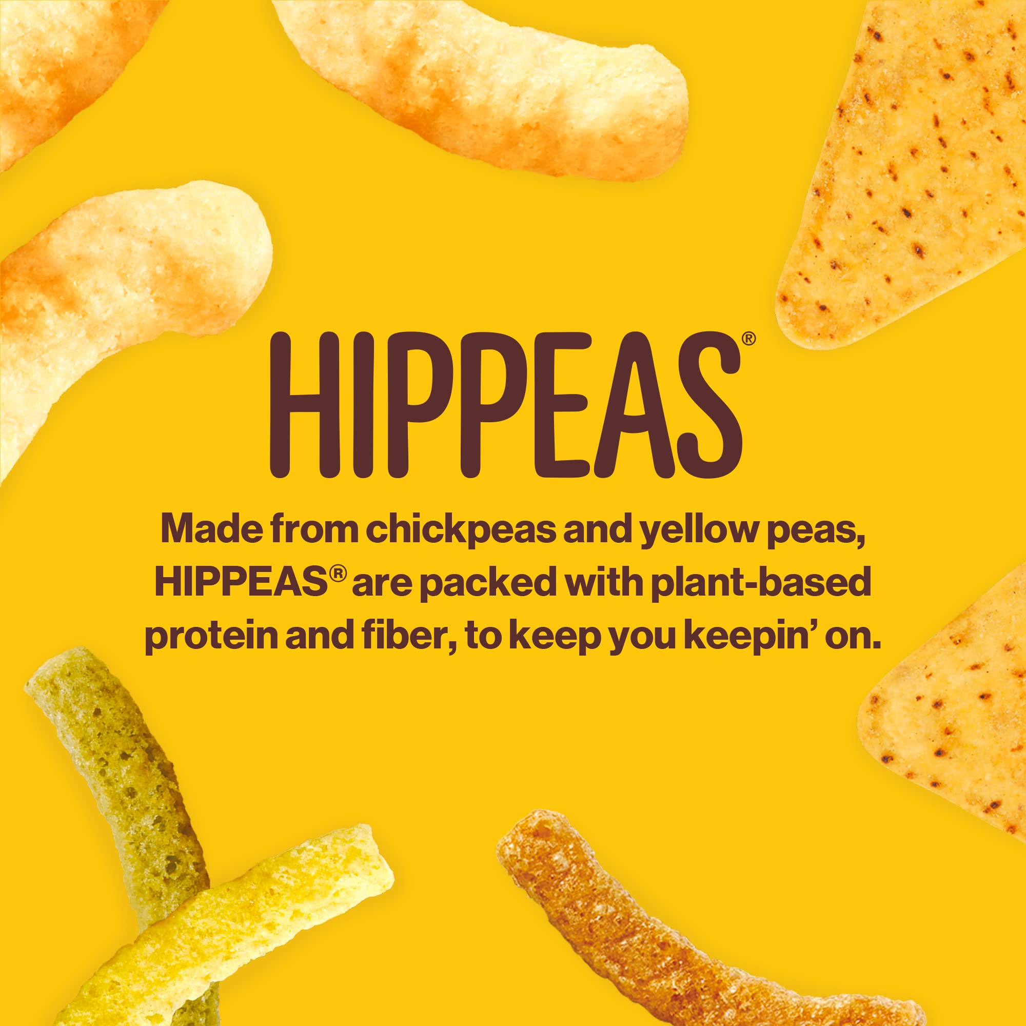 Hippeas Organic Chickpea Puffs, Vegan White Cheddar, 4 Ounce (Pack of 6), 4g Protein, 3g Fiber, Vegan, Gluten-Free, Crunchy, Plant Protein Snacks