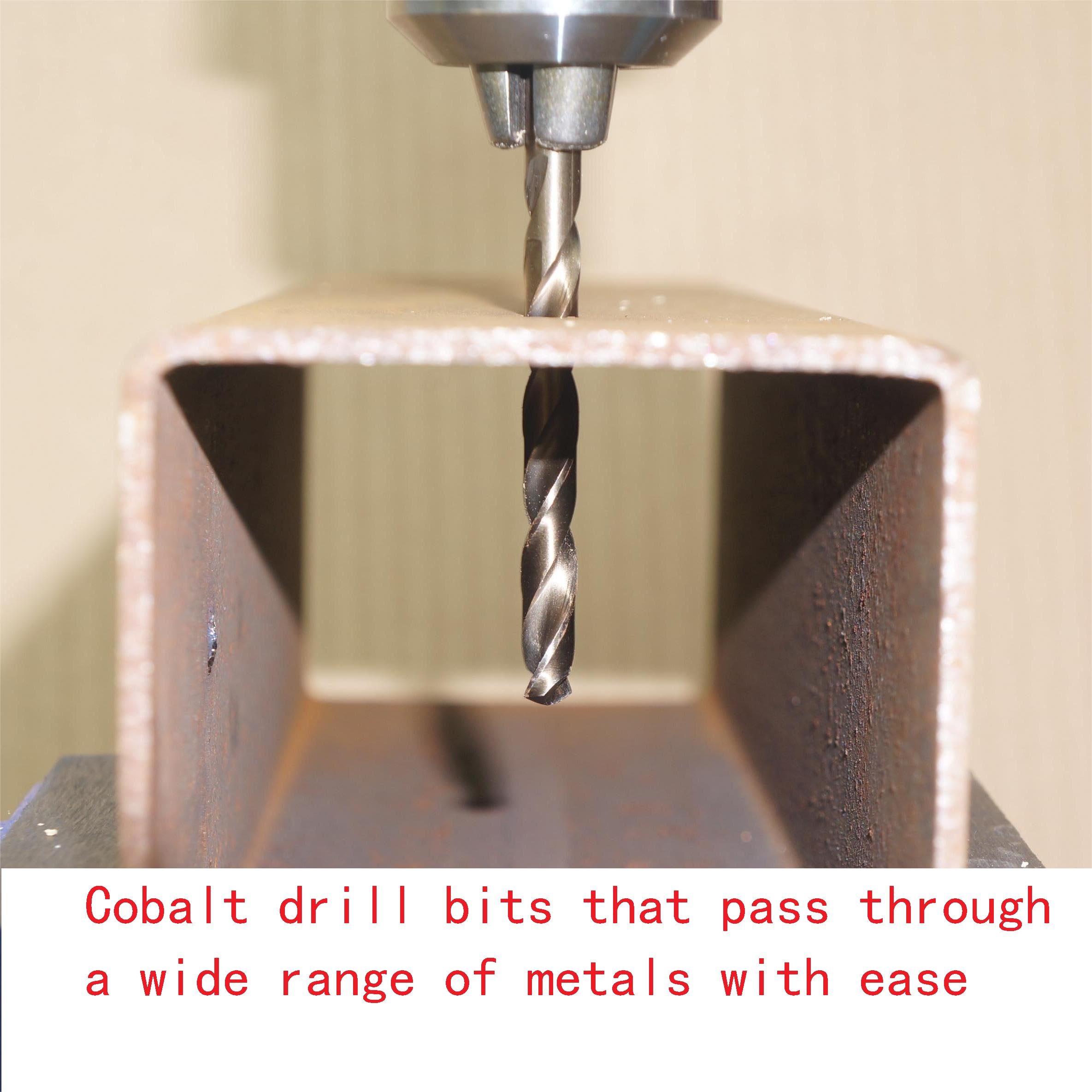 M35 Cobalt Round Straight Handle Metric Drill bit Set 1.5mm-6.5mm Drill Bits Suitable for Stainless Steel, Hard Metal, Cast Iron, Copper, Aluminum Plastic(13pices)