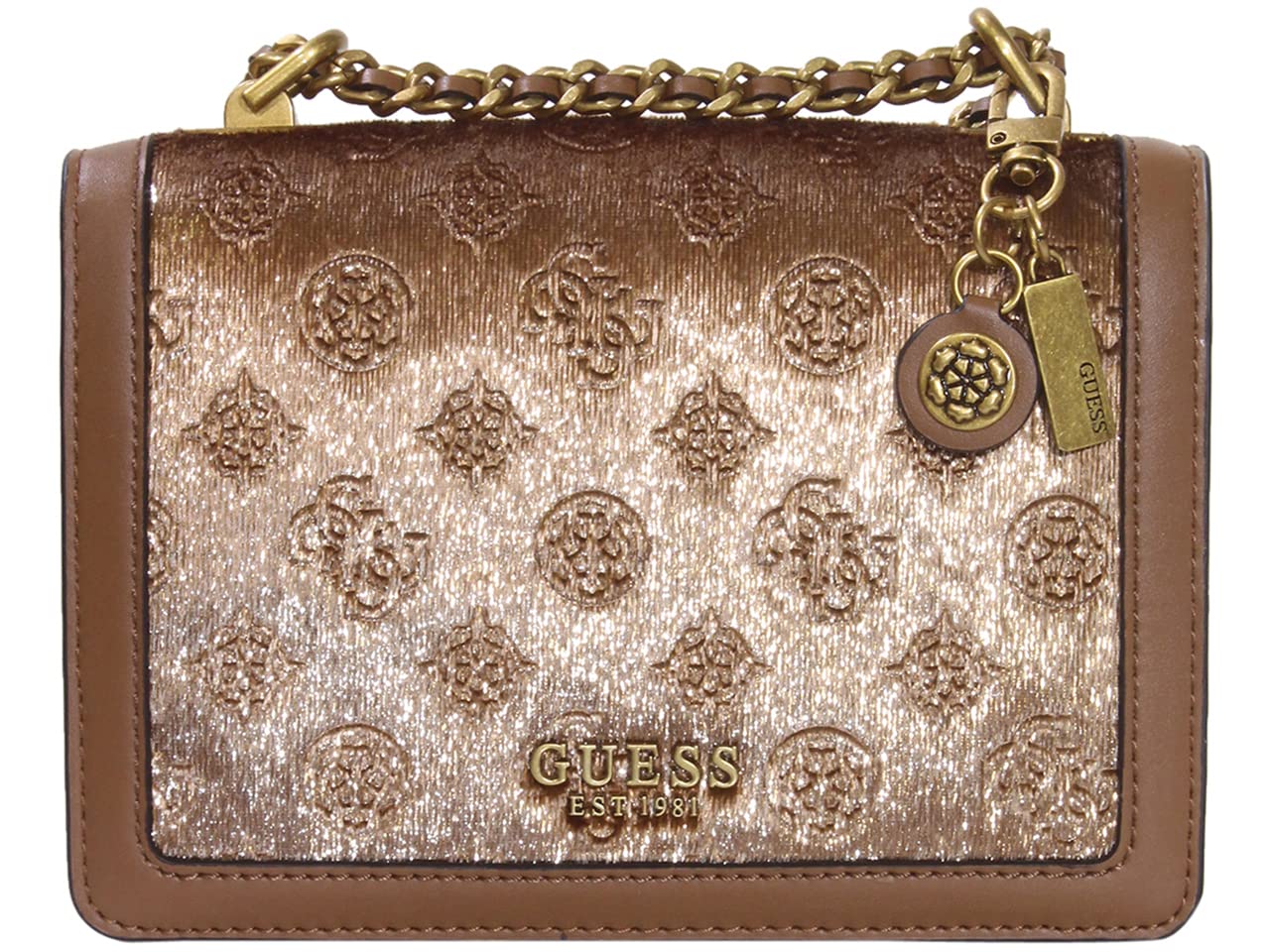 GUESS Abey Convertible Crossbody Flap, Merlot
