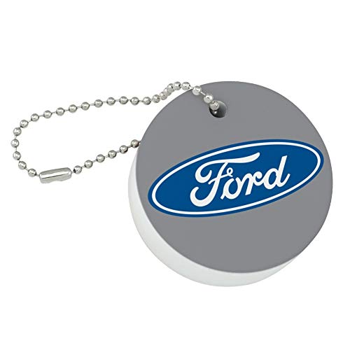 GRAPHICS & MORE Ford Motor Company Blue Oval Logo Floating Keychain Round Foam Fishing Boat Buoy Key Float