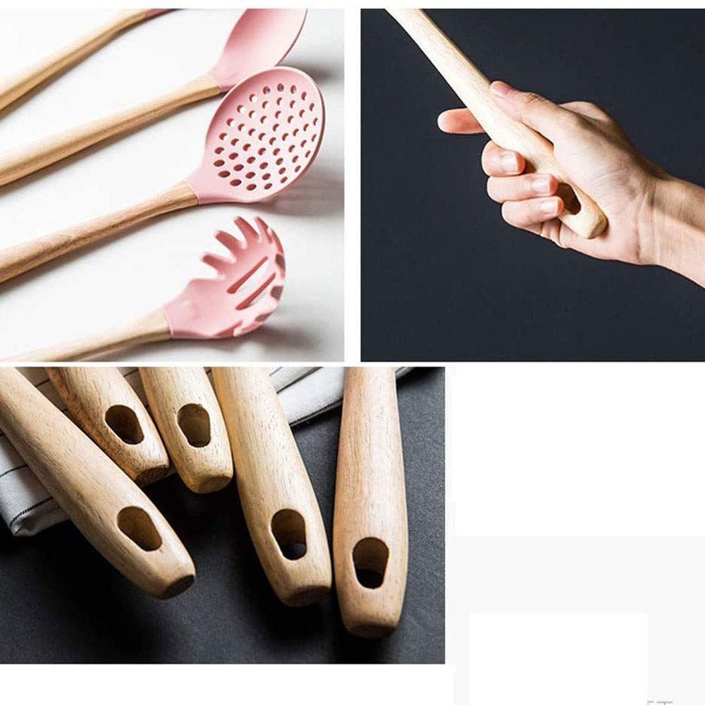GGEBF Silicone Kitchenware Non-stick Cookware Cooking Tool Spatula Shovel Spoon Soup Kitchen Utensils Set