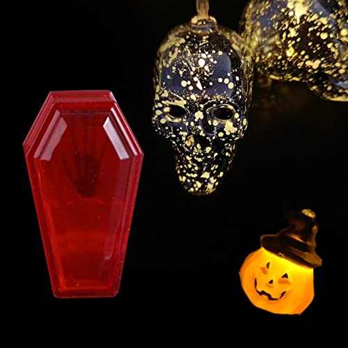 Halloween Resin Silicone Molds, Resin Coffin Molds Storage Box Molds, Halloween Decorative Casting Mold for Halloween Theme DIY Making Supplies