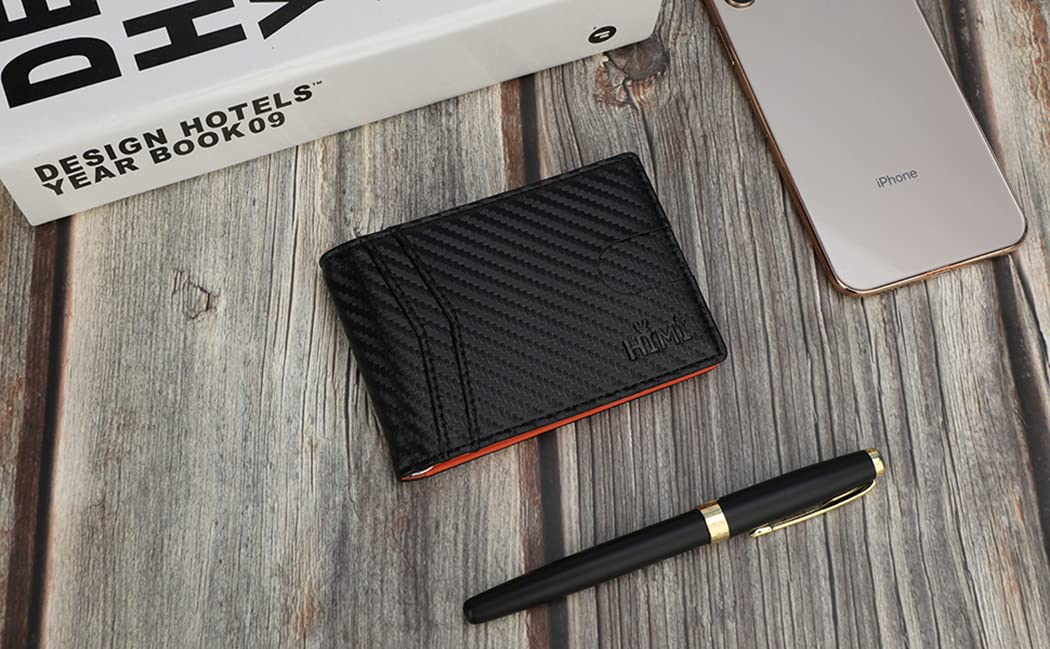 HIMI Slim Wallet for Men RFID Blocing Money Clip Wallet Minimalist Bifold Wallet Front Pocket Credit Card Wallet