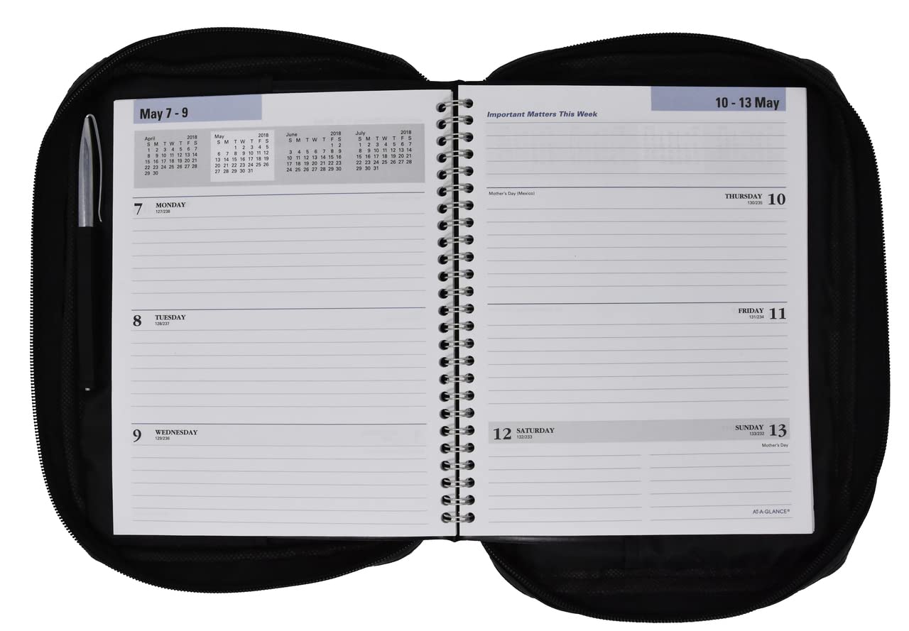 Garrison Grip CCW Leather Book Cover Case for Small Sized 380 Cal and 9mm Guns (Cover Case - Black)