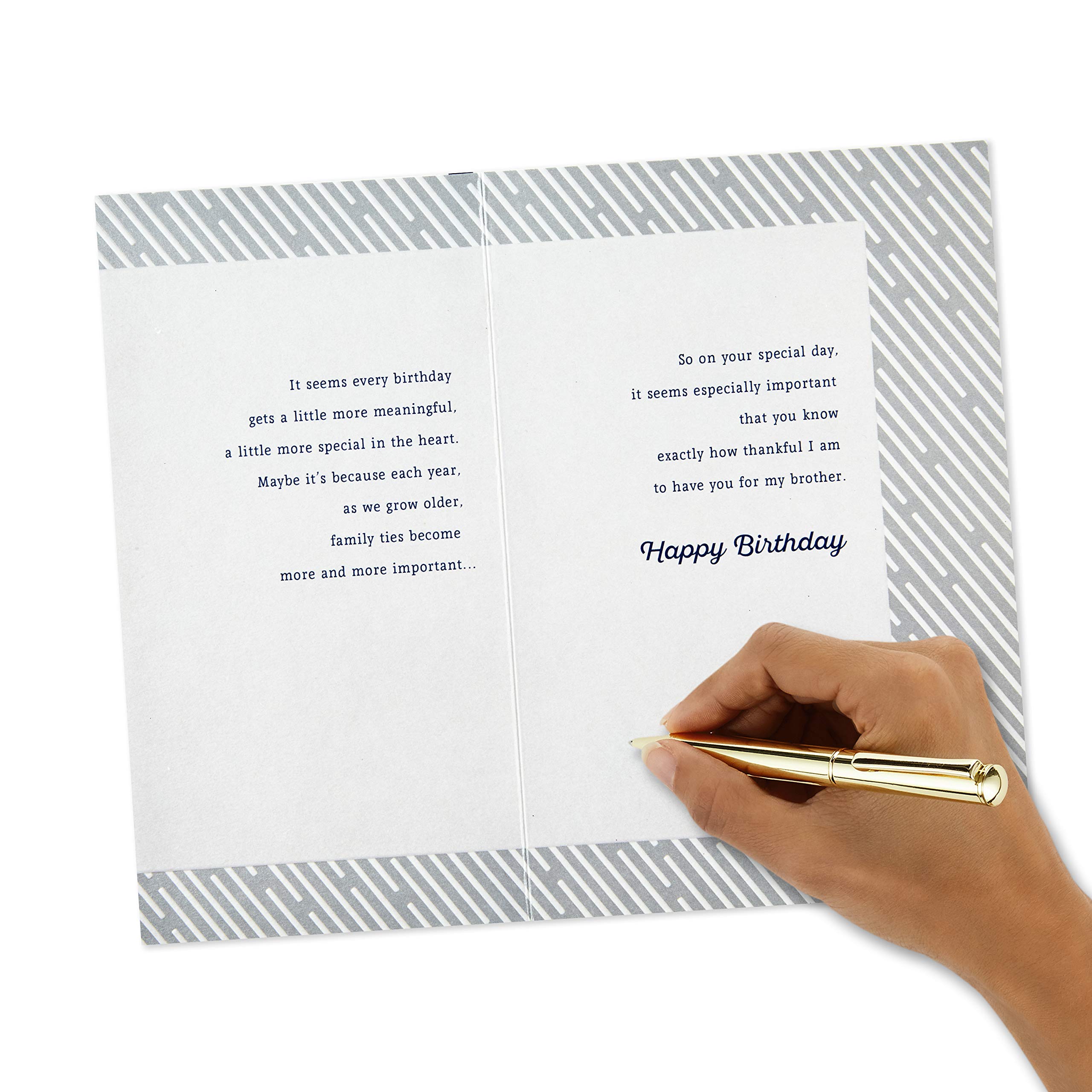 Hallmark Birthday Card for Brother (So Thankful)