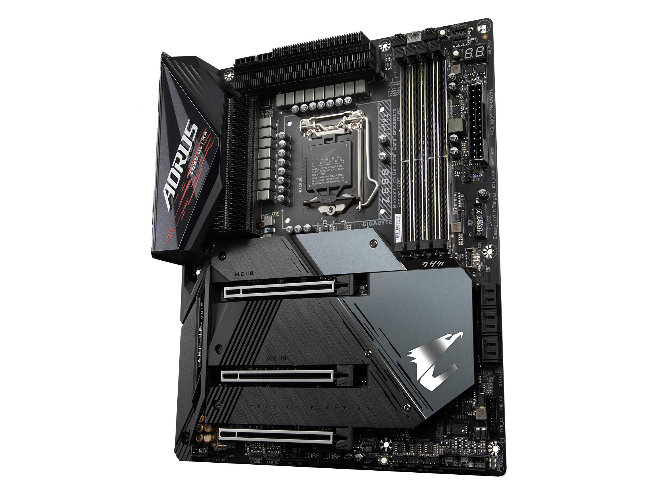 GIGABYTE Z590 AORUS ULTRA (LGA 1200/ Intel Z590/ ATX/ Triple M.2/ PCIe 4.0/ USB 3.2 Gen2X2 Type-C/ Intel WIFI 6/ 2.5GbE LAN/ Gaming Motherboard)