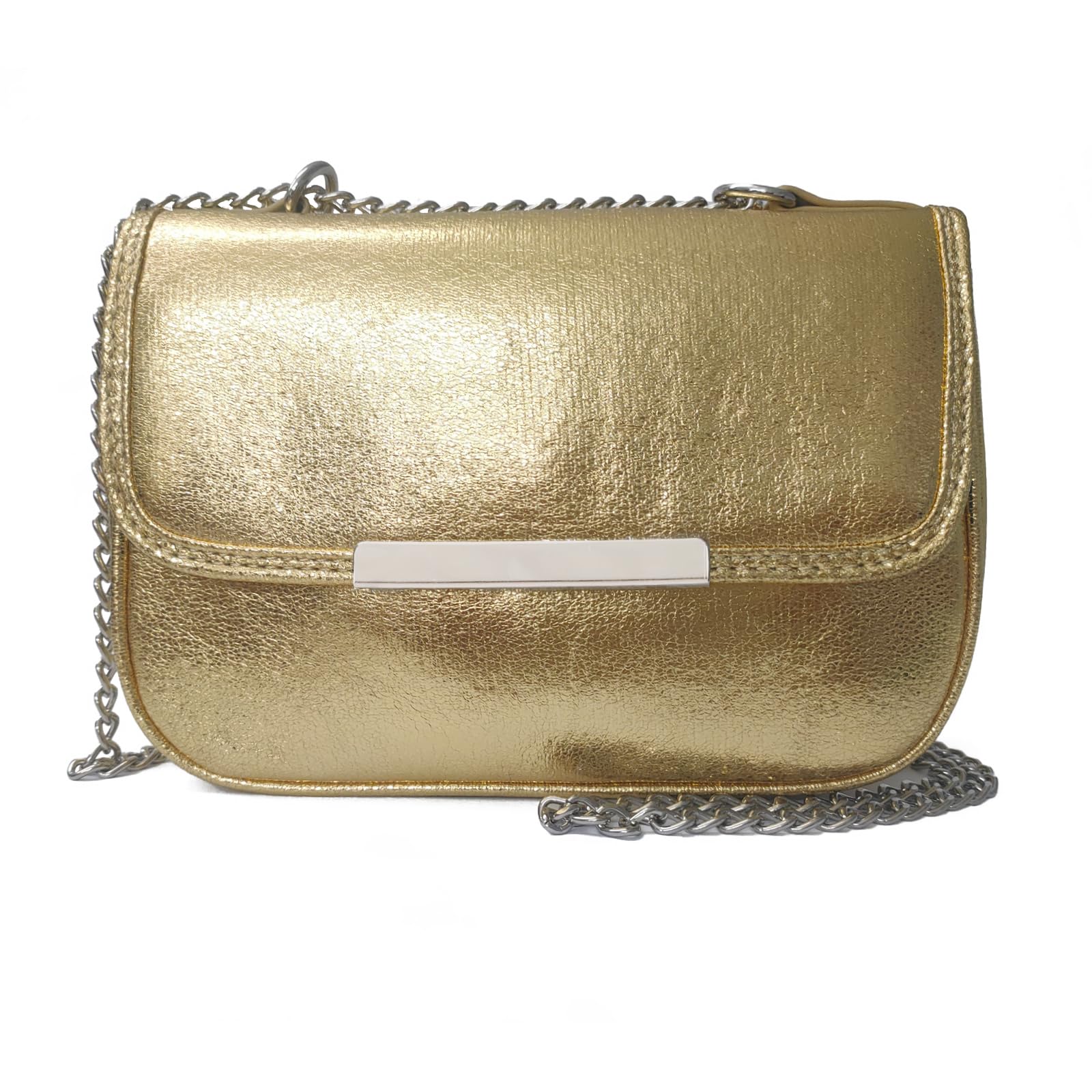 Gladdon Quilted Crossbody Bags for Women Small Leather Shoulder Purses and Handbags Trendy Clutch Bag with Adjustable Strap Brown